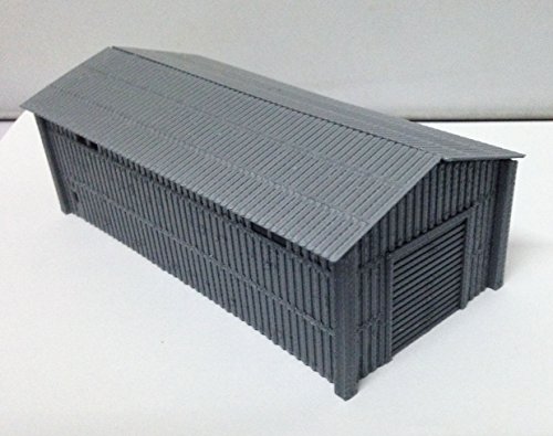 Outland Models Train Large Metal Style Shed for Warehouse/Factory N Scale