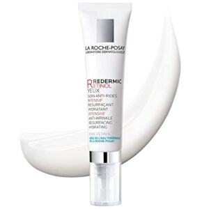 la roche-posay redermic r eyes retinol eye cream, anti-aging eye cream to reduce wrinkles and dark circles with pure retinol and caffeine, 0.5 fl oz (pack of 1)