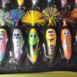 Kooky Pens Variety of 24 Different Variations with Neckstrap and Case