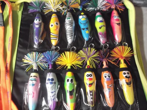 Kooky Pens Variety of 24 Different Variations with Neckstrap and Case