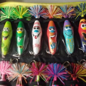 Kooky Pens Variety of 24 Different Variations with Neckstrap and Case