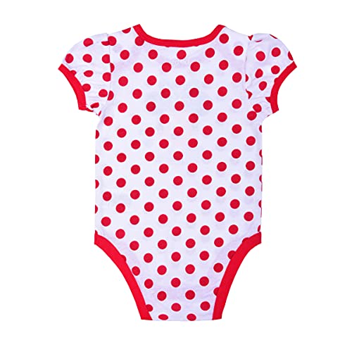 Disney Baby-Girls Minnie Mouse Bodysuit, White, 3-6 Months (Pack of 3)