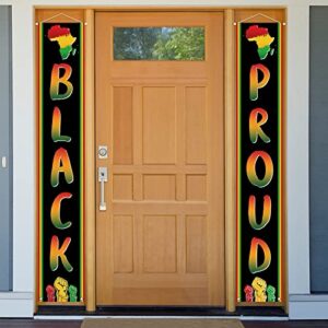 black history month decoration outdoor black proud porch sign banner african american juneteenth kwanzaa decoration and supplies for home party