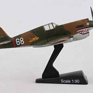 Daron Worldwide Trading P-40 Warhawk Hell's Angels 1:90 Vehicle, Brown , Black