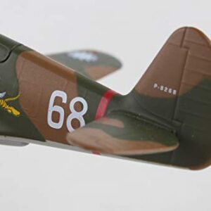 Daron Worldwide Trading P-40 Warhawk Hell's Angels 1:90 Vehicle, Brown , Black