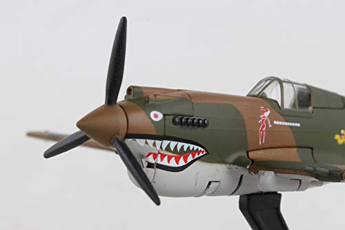 Daron Worldwide Trading P-40 Warhawk Hell's Angels 1:90 Vehicle, Brown , Black