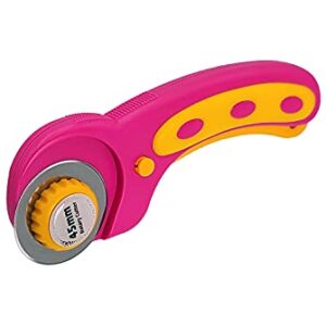 Ultima 45mm Rotary Cutter Kit – Ergonomic Rotary Cutter with 8 SKS-7 Steel Blades, Straight & Pattern-Cut