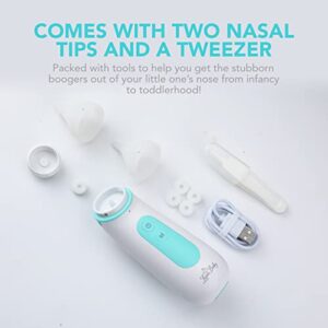 Lunobaby Nasal Aspirator for Babies - Rechargeable Baby Nose Sucker Must-Haves for First Time Mom - Electric Nose Aspirator for Infants and Toddlers