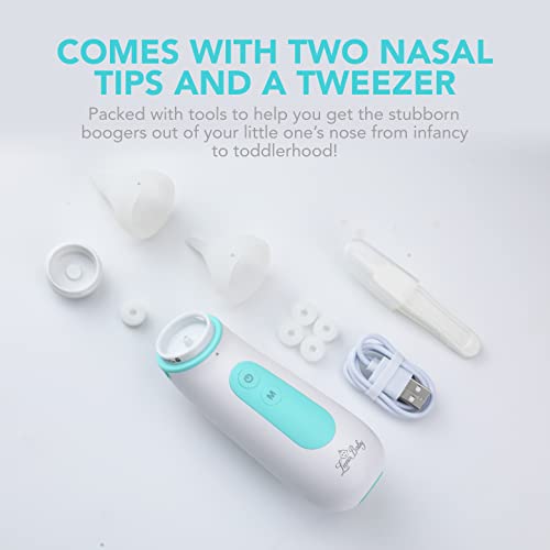 Lunobaby Nasal Aspirator for Babies - Rechargeable Baby Nose Sucker Must-Haves for First Time Mom - Electric Nose Aspirator for Infants and Toddlers