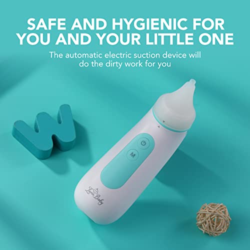 Lunobaby Nasal Aspirator for Babies - Rechargeable Baby Nose Sucker Must-Haves for First Time Mom - Electric Nose Aspirator for Infants and Toddlers