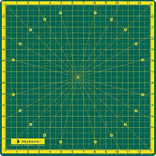 Skyhawk Self-Healing 14-Inch-by-14-Inch 360° Rotating Cutting Mat