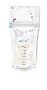 philips avent breast milk storage bags, clear, 6 ounce, 50 pack, scf603/50