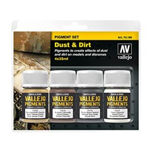 Vallejo Dust & Dirt Pigment Set, 4x35ml