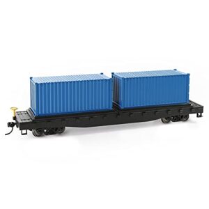 8pcs Mixed Different 20ft Freight Container HO Scale Model Train Accessories 1:87 20 Foot Container C8720