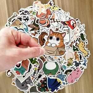 300Pcs Animal Stickers Pack, Cute Waterproof Vinyl Stickers for Water Bottle, Skateboard Stickers for Teens, Srapbook, Notebook, Laptop, Luggage, Phone Case, Adults Gifts, Cute Aesthetic Stickers