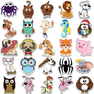 300Pcs Animal Stickers Pack, Cute Waterproof Vinyl Stickers for Water Bottle, Skateboard Stickers for Teens, Srapbook, Notebook, Laptop, Luggage, Phone Case, Adults Gifts, Cute Aesthetic Stickers