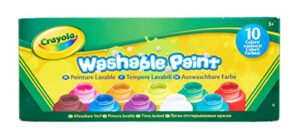 crayola washable kids paint set, 10 count