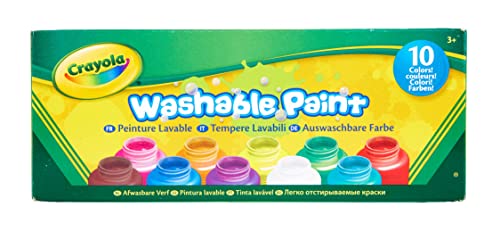 Crayola Washable Kids Paint Set, 10 Count