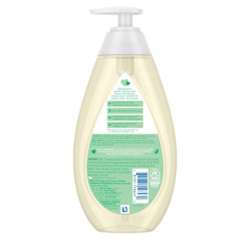 Johnson's Skin Nourishing Moisture Baby Body Wash with Aloe Scent & Vitamin E, Hypoallergenic & Tear Free Bath Wash for The Whole Family, Paraben- & Sulfate-Free, 20.3 fl. oz