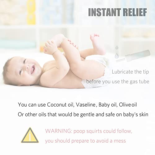 Gas and Colic Reliever for Babies, Natural Solution for Baby Colic and Gas Relief, 100% Safe & Effective Instant Constipation Relief for Gassy Babies (20 Count)