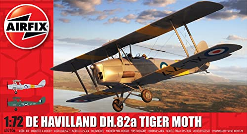 Airfix De Havilland DH.82a Tiger Moth 1:72 Military Aviation Plastic Model Kit A02106