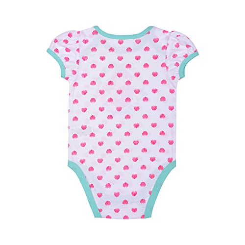 Disney Baby-Girls The Little Mermaid Ariel Bodysuit, Pink, 0-3 Months (Pack of 3)