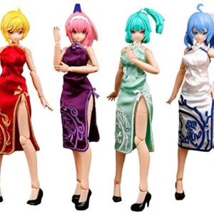 Eastern Model ATK Girl 1/12 Scale Four Symbols Series Clothes Cheongsam Set for Mecha Girl Model Figures