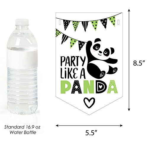 Big Dot of Happiness Party Like a Panda Bear - Baby Shower Bunting Banner - Party Decorations - Welcome Baby