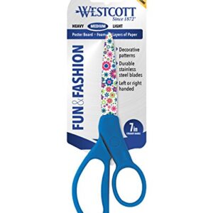 Westcott 7" Fun/Fashion Student Scissors, standart, Assorted