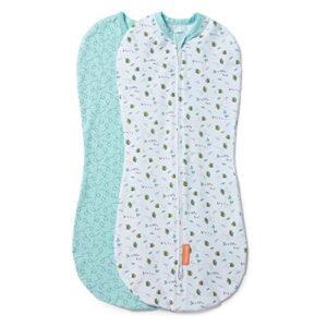 swaddleme pod – size small/medium, 0-3 months, 2-pack (little bees)