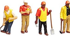 Bachmann Scene Scopes-Miniature Figures-Civil Engineers (6Pcs/Pak) HO Scale, Multicolor