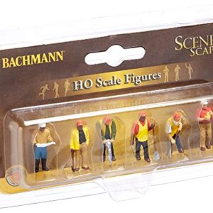 Bachmann Scene Scopes-Miniature Figures-Civil Engineers (6Pcs/Pak) HO Scale, Multicolor