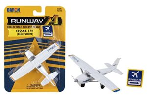 daron worldwide trading runway24 c172 no runway vehicle, blue/white