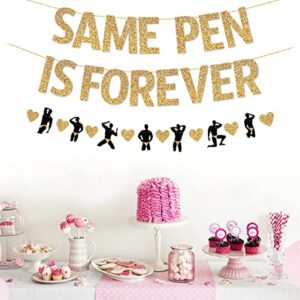 PartyForever Bachelorette Party Decorations Supplies Set with Hen Party Banner and Dancers Garland Bridal Shower Kit