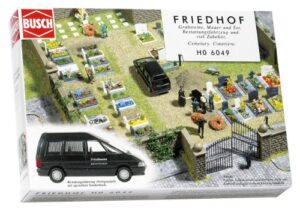 busch 6049 cemetery kit ho scale scenery kit