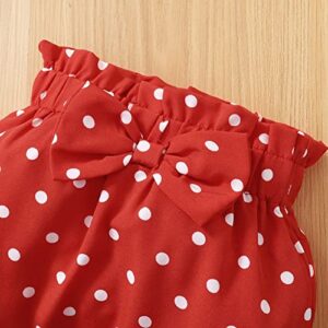 Magic Park Baby Girls Shirts Pant Set Ruffle Infant Girl Outfits Toddler Girl Love Print Clothes ((Red Long-2, 12-18 Months)