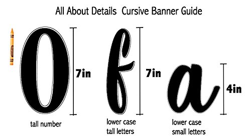 All About Details Engaged Cursive Banner, Engagement, Bridal Shower, Party Banner, Party Decor, Photo Backdrop, 1set (Silver)