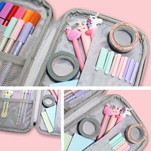 Pencil Case Watermelon Print Pencil Bag Pen Pouch Big Capacity Makeup Brush Bag for Kids Girls Boys Women School College