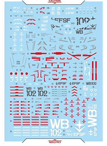 Decals Decal fits Hobby PG 1/60 RX-78-2 1/60 Scale Modeling DIY