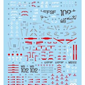 Decals Decal fits Hobby PG 1/60 RX-78-2 1/60 Scale Modeling DIY