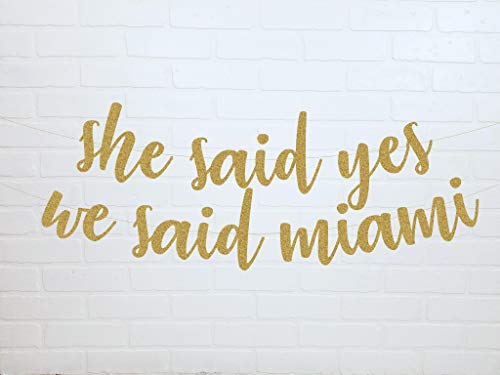 Miami Bachelorette Party Miami Bachelorette Decorations Florida Bachelorette Party Miami Bachelorette Banner Miami Bridal Banner