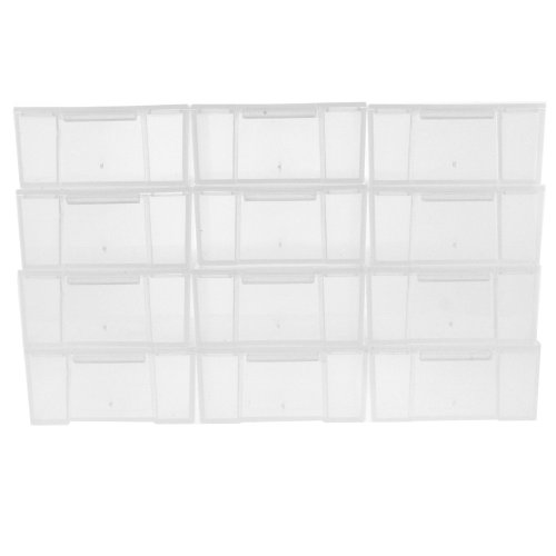 12 Storage Square Clear Container For Crafts Beads Small Items Organizer 2 inches Square