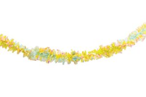 party partners festive fringe garland party banner, 16.5-feet, pastel