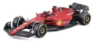 bburago – 1/43 scale model compatible with ferrari replica miniature model compatible with scuderia replica miniature f1-75 # 16 compatible with charles leclerc replica miniature model 2022 racing