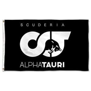 bayyon formula one alphatauri scuderia flag 3x5feet for car fans with brass grommets