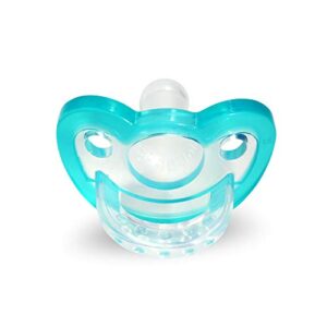 RAZBABY JollyPop Baby Pacifier Newborn, 0-3m, Teal, Double Pack