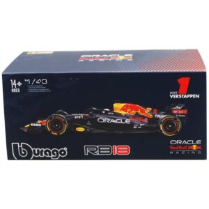 XTD Bburago 1:43 New 2022 F1 Red Bull Racing RB18 1# Verstappen 11# Perez Special Paint Formula One Alloy Super Toy Car Model (RB18 #1 Acrylic Box) White