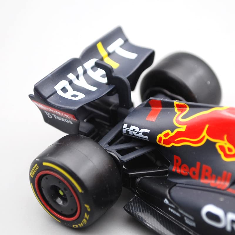 XTD Bburago 1:43 New 2022 F1 Red Bull Racing RB18 1# Verstappen 11# Perez Special Paint Formula One Alloy Super Toy Car Model (RB18 #1 Acrylic Box) White