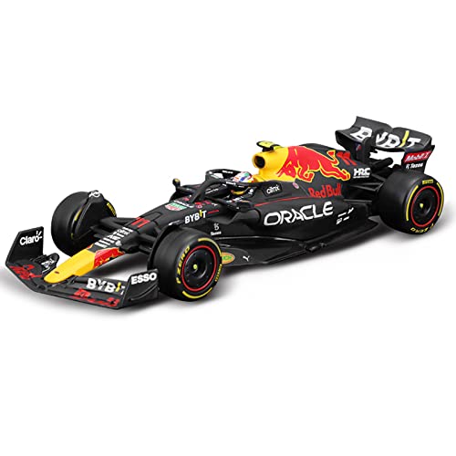 XTD Bburago 1:43 New 2022 F1 Red Bull Racing RB18 1# Verstappen 11# Perez Special Paint Formula One Alloy Super Toy Car Model (RB18 #1 Acrylic Box) White