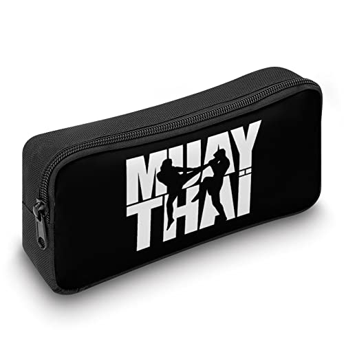 Muay Thai Pencil Case Makeup Bag Big Capacity Pouch Organizer for Office College